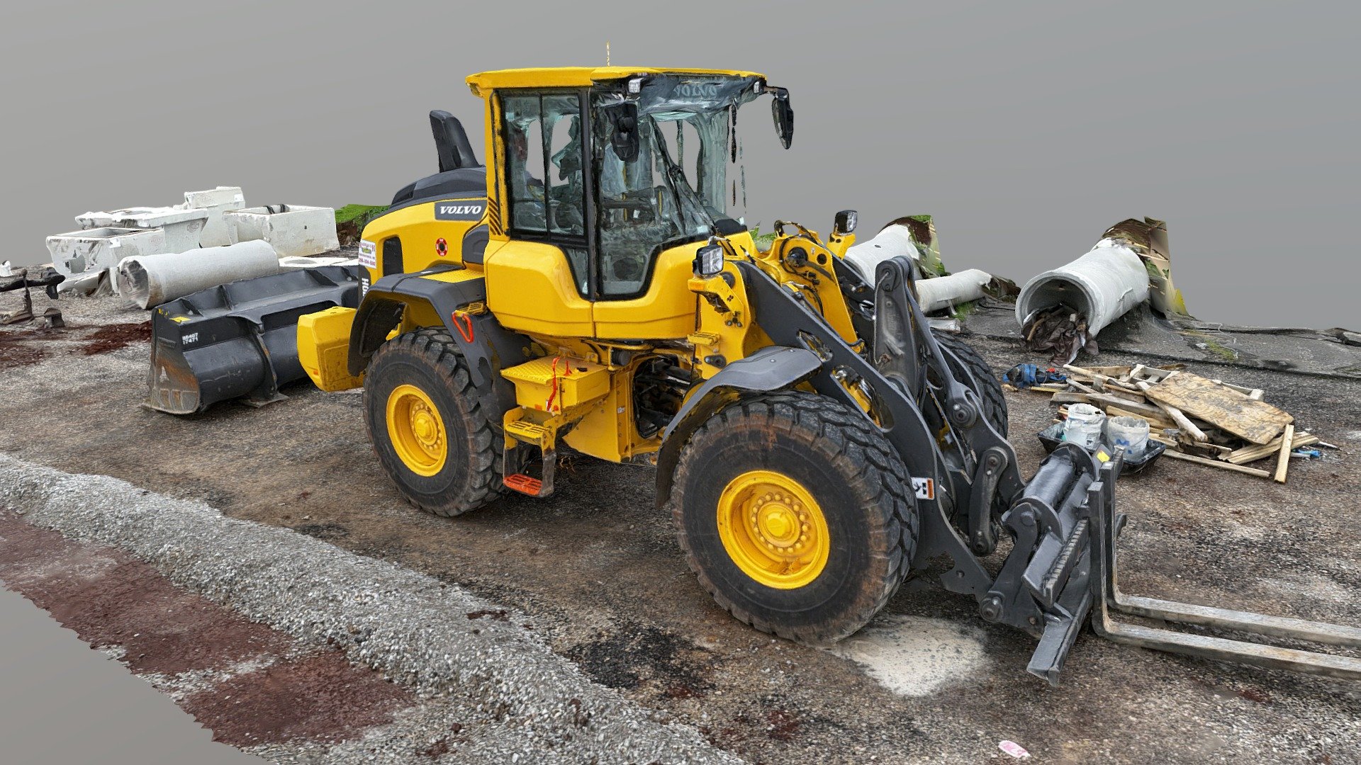 Volvo L70H Wheel Loader - Buy Royalty Free 3D model by johnnokomis ...