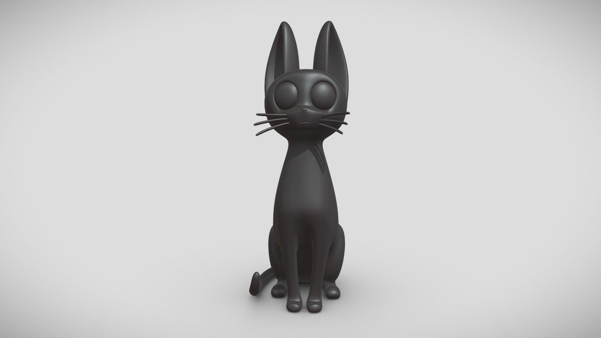 3D Printable Jiji Black Cat - Buy Royalty Free 3D model by trimitek ...