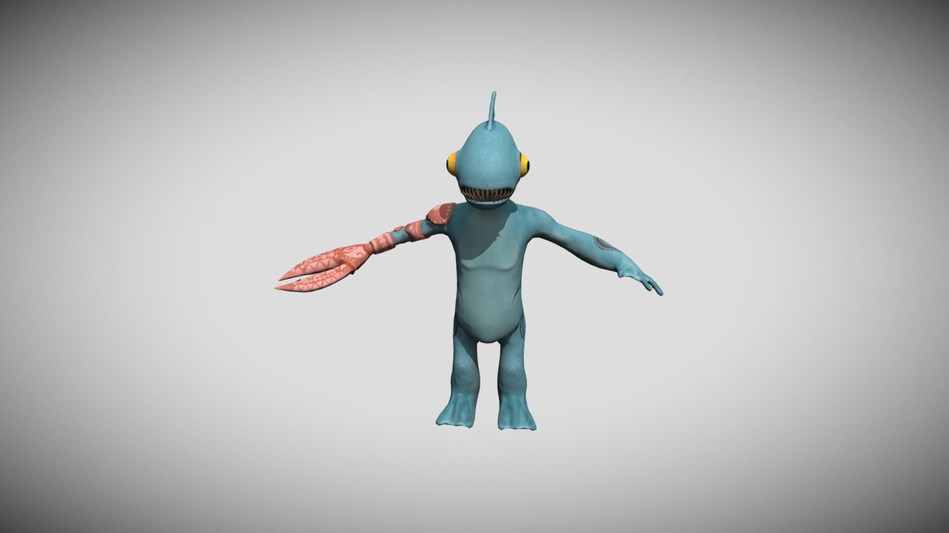 Fish Boi - 3D model by raulcb [a457308] - Sketchfab