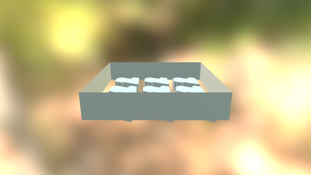 Chocolate Array Mould Box - 3D model by bdnio [a459df3] - Sketchfab