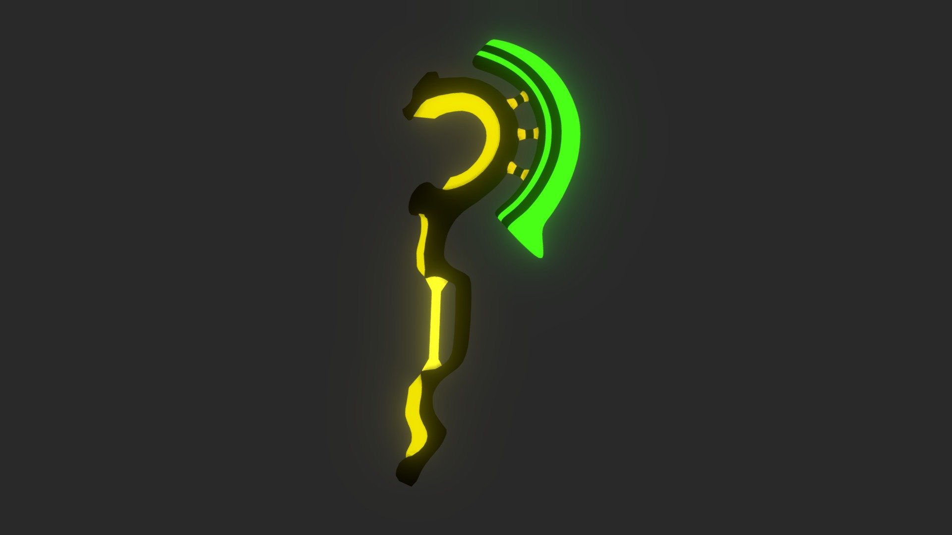 Neon Axe - 3D model by sushikas [a45a229] - Sketchfab