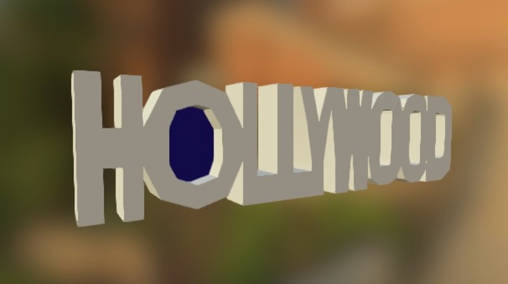 Hollywood Sign - 3D model by endavoir [a45c4c4] - Sketchfab