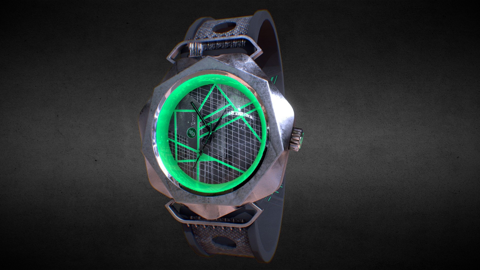 Flow coin Watch - Buy Royalty Free 3D model by ar-watches [a45d0fe ...