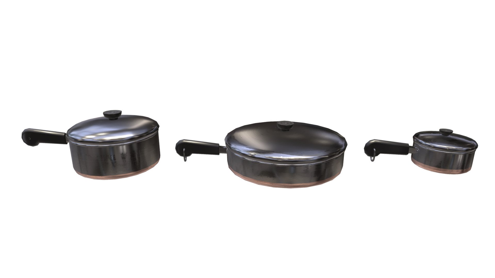Low Poly Sauce Pans - Buy Royalty Free 3D model by Karl Beiler ...