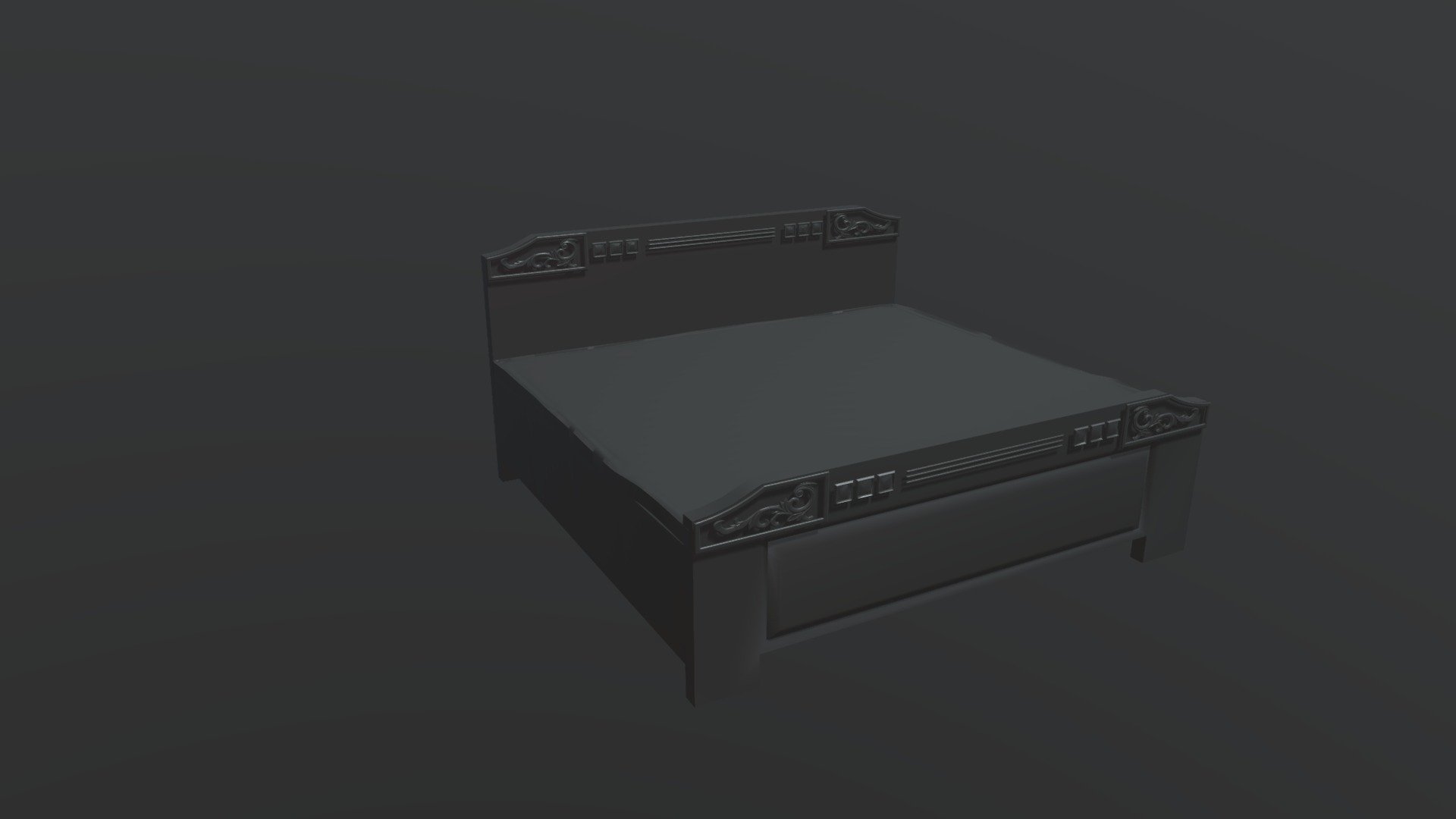 DEFORMED BED WITH ORNAMENTALS - 3D model by Sukher_Giri_Kharsyntiew ...