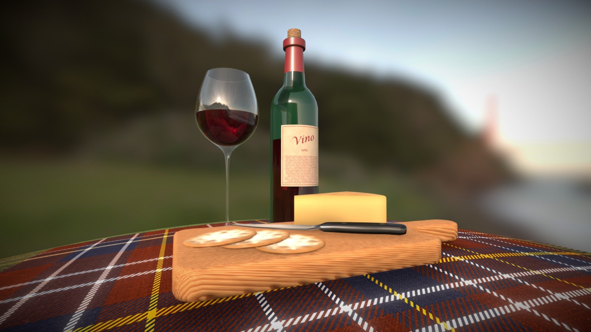 MD4442 Reference: Picnic Scene Completed - 3D model by AndrewMartinUoG ...