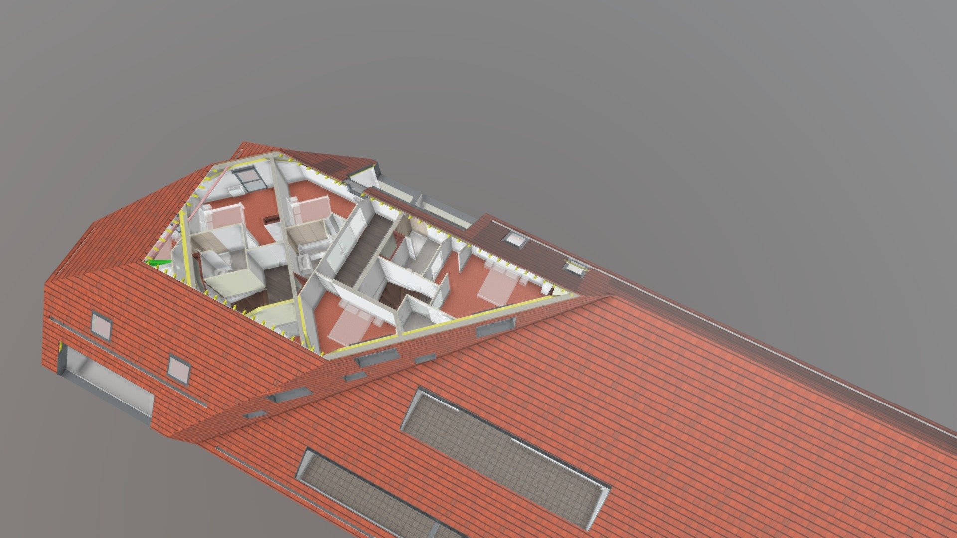 Ilot B054 - DÔMA R+5 - 3D model by Agence Thierry Girault Architecte ...