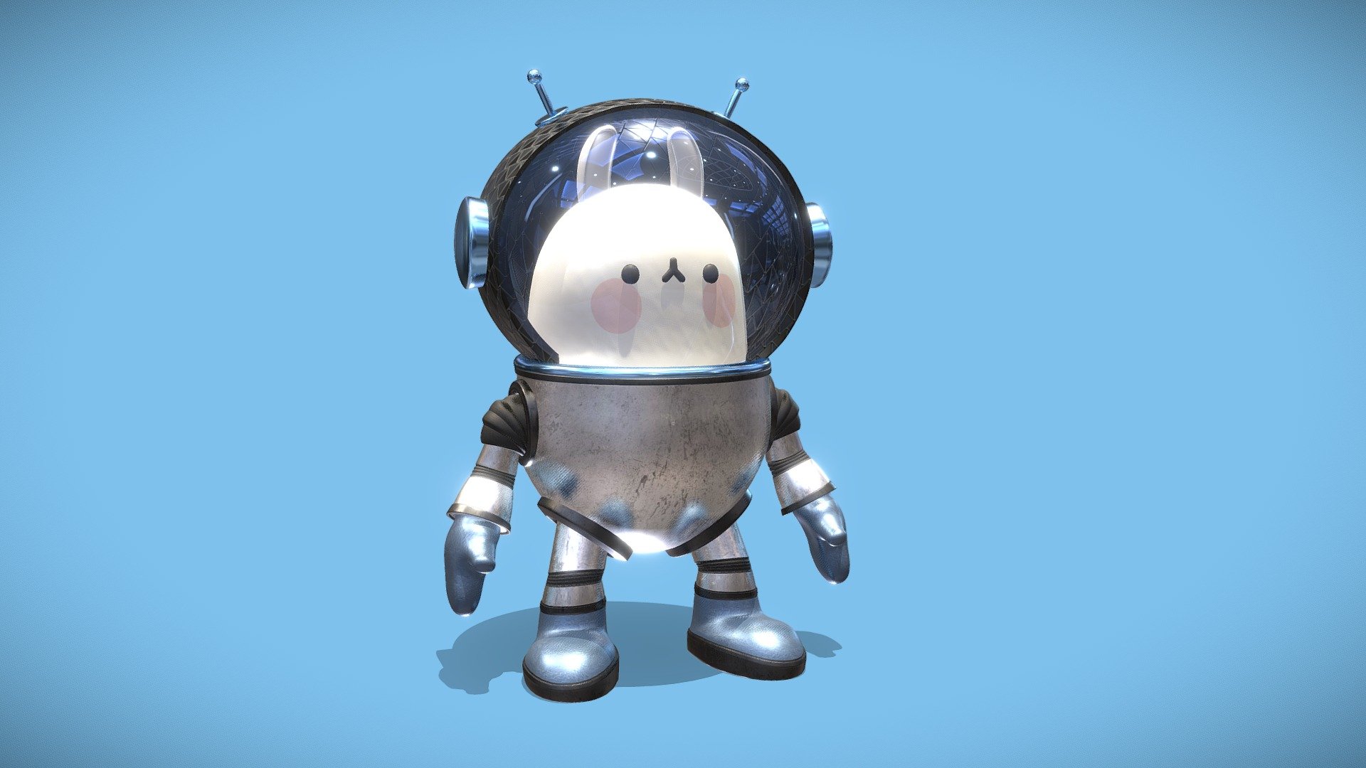 Moon Rabbit - 3D model by Kubrick Vega (@shikiyoshika) [a461d80 ...