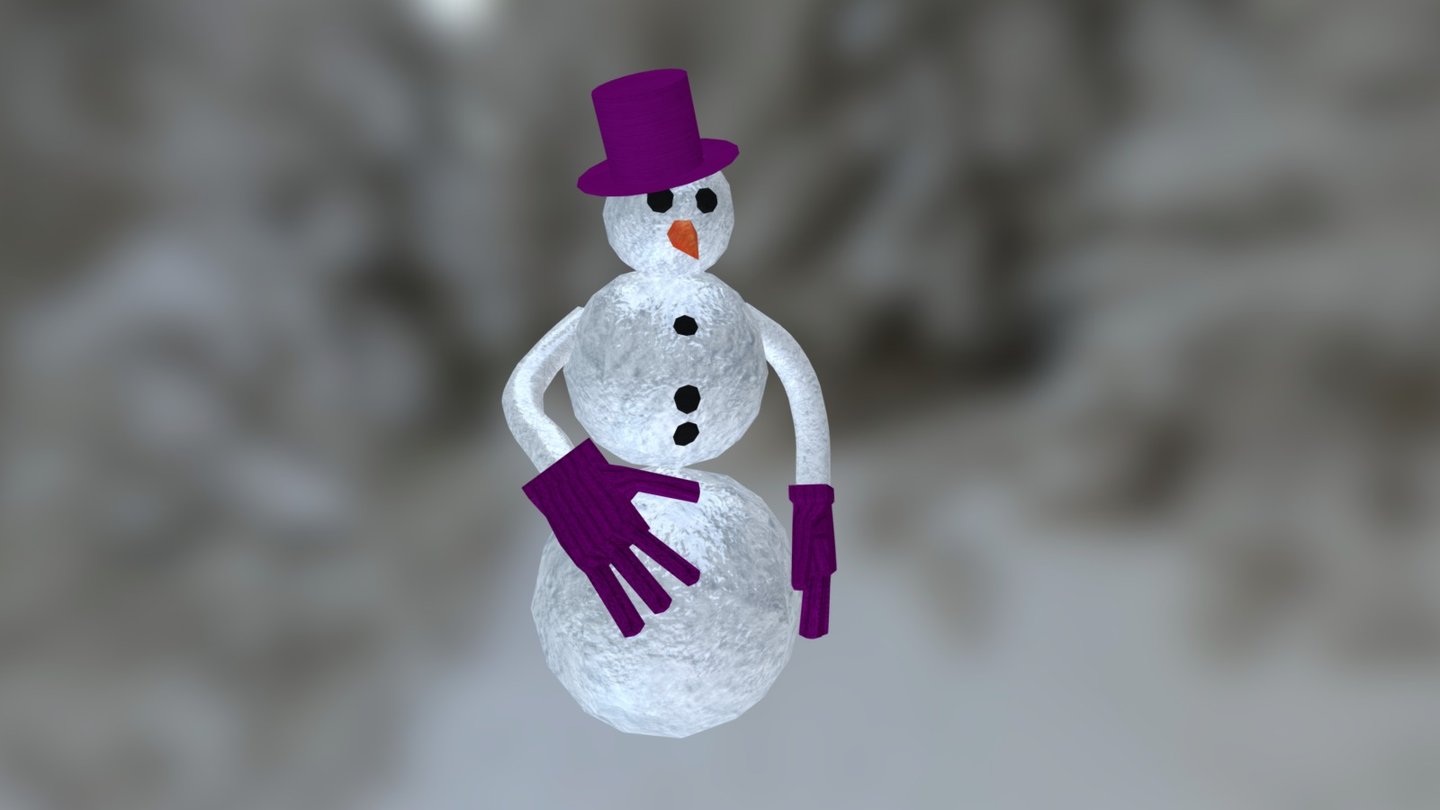 Snowman throwing animation - 3D model by sean volk (@seanvolk) [a467e68 ...