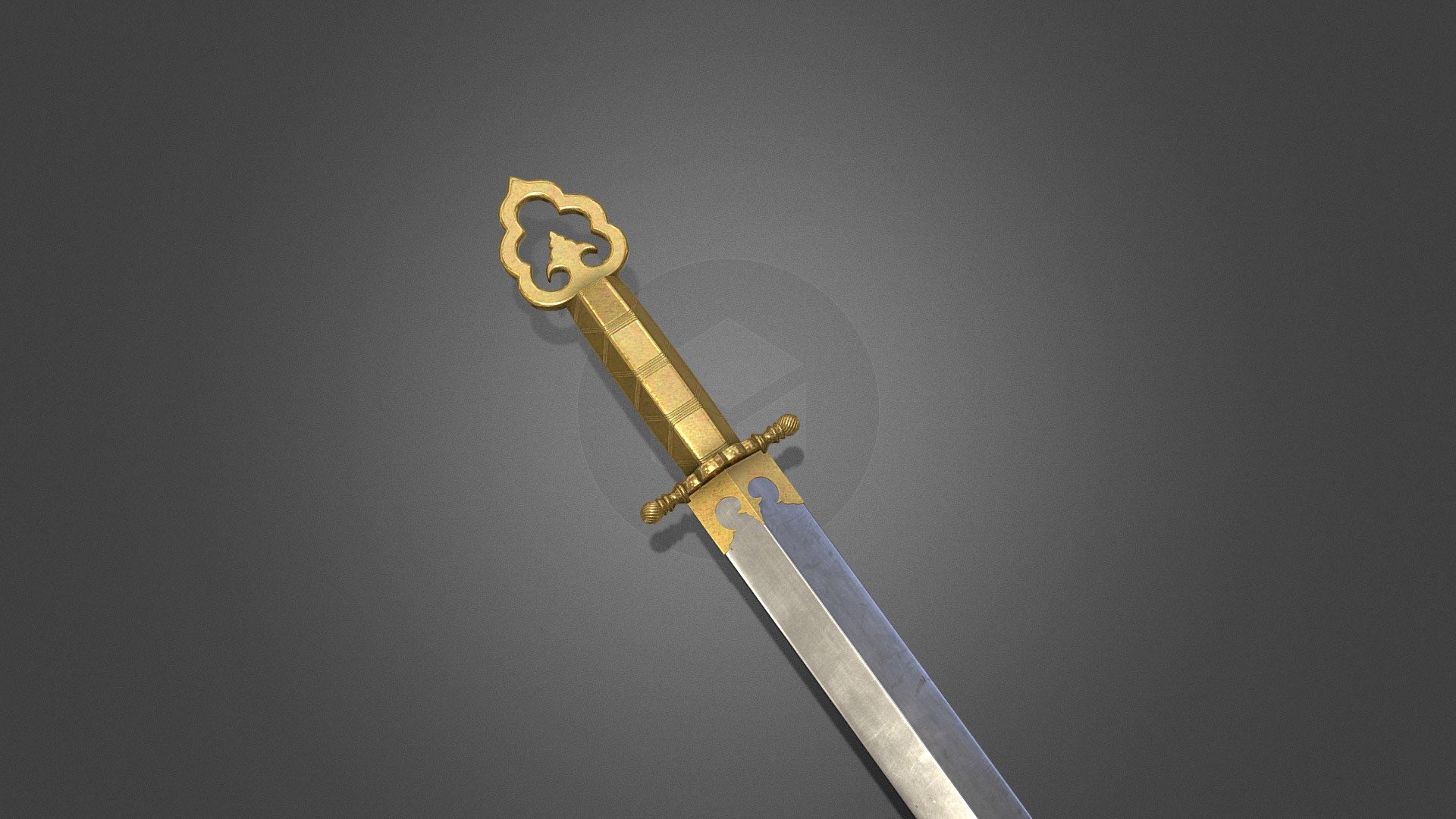Chinese Jian of Song Dynasty (Sword) - Download Free 3D model by leeeck ...