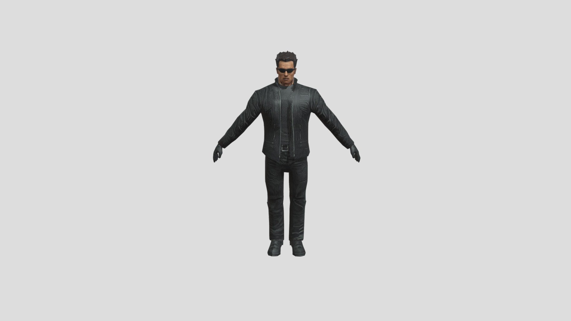 T-800 - Arnold Schwarzenegger Skin (T2) - Download Free 3D model by ...