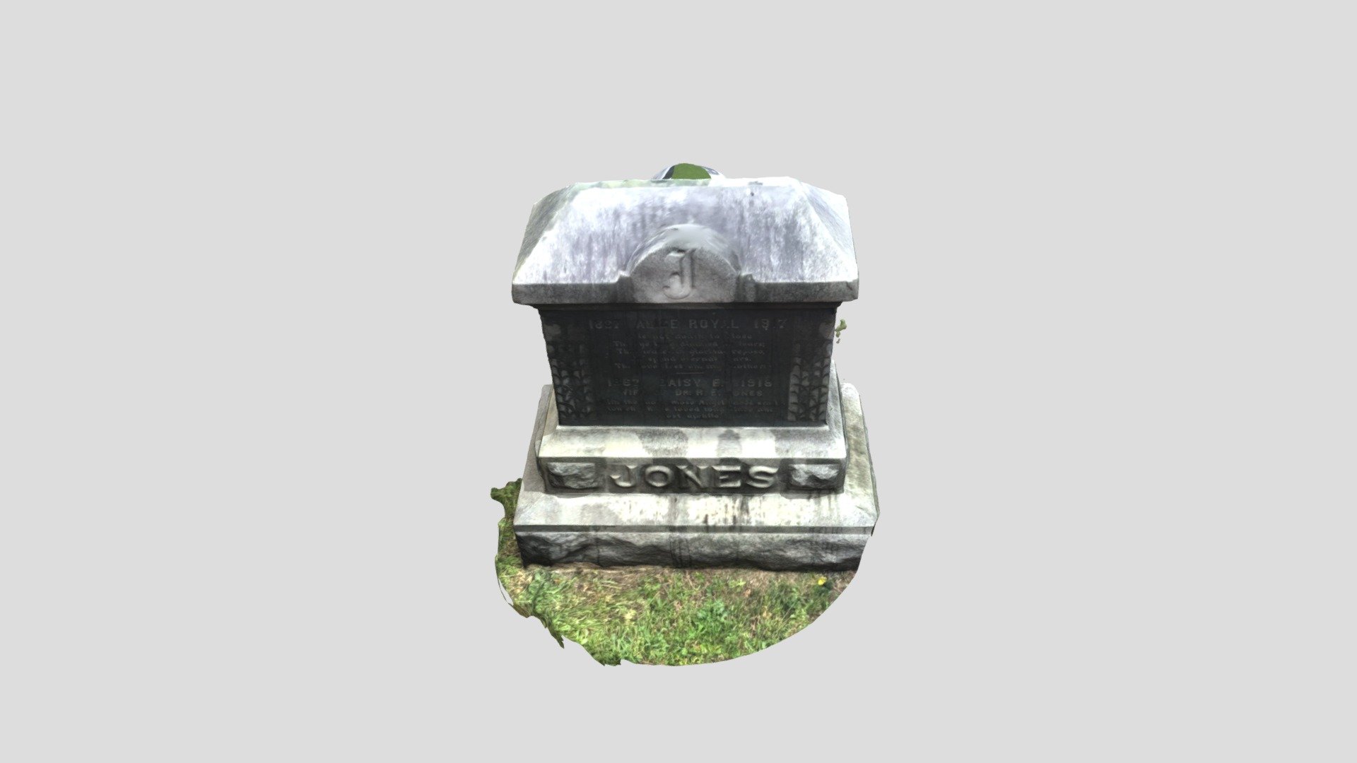 Alice Royal Jones Grave Marker - 3D model by Virtual Curation Lab ...