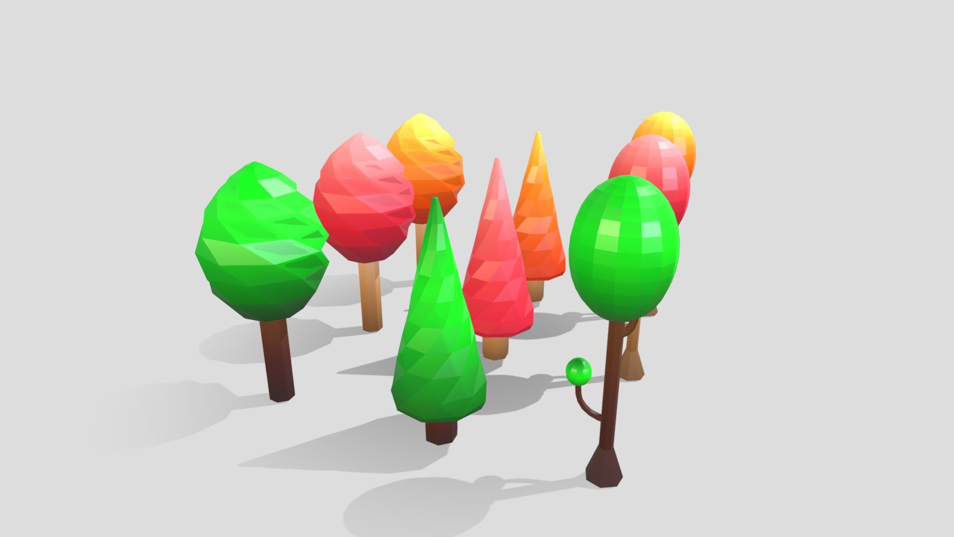 Low Poly Tree Pack - Download Free 3D model by MHKstudio [a46be58 ...
