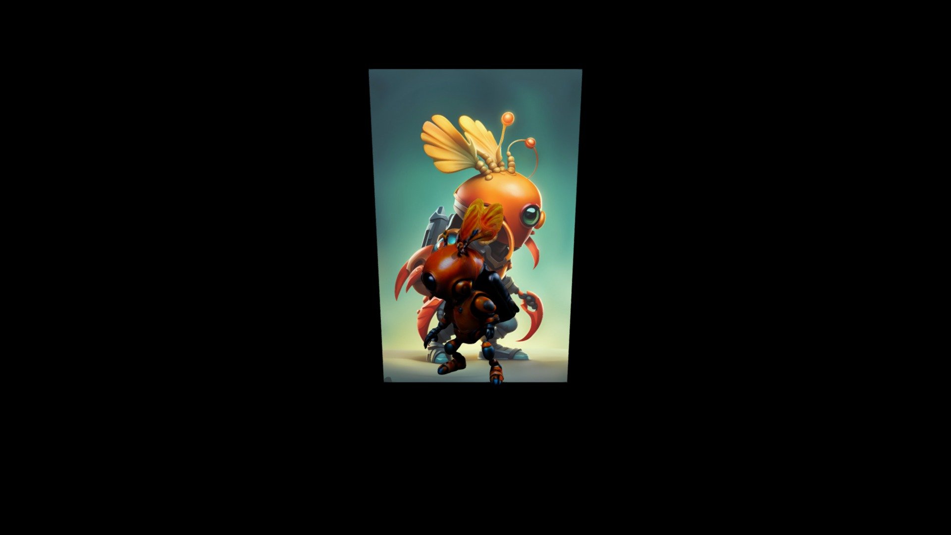 cartoon illustration of a strange looking orange - Download Free 3D ...