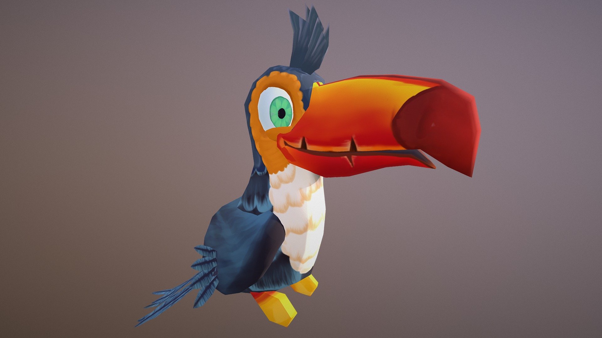 Low Poly Toucan - 3D model by ivan van dijk (@ivanvandijk) [a471f79 ...