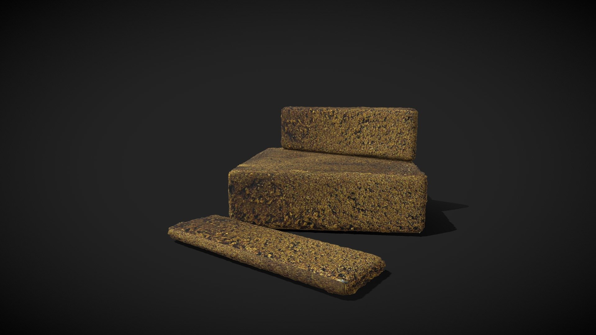Haschich Block and Barettes - Buy Royalty Free 3D model by ...
