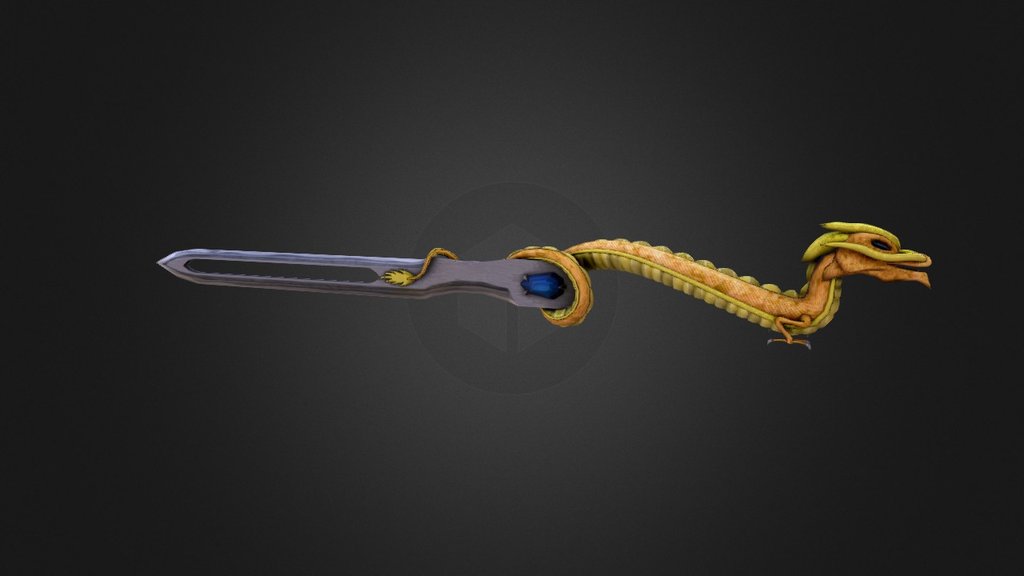dragon sword - 3D model by captnpower [a473d04] - Sketchfab