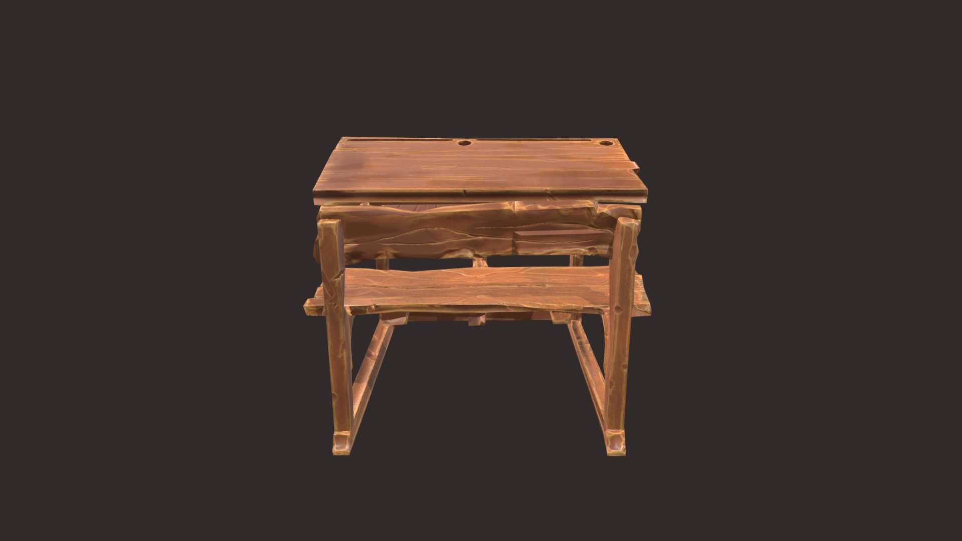 Stylized_Desk_low - 3D model by Dimitri.Livet [a47621c] - Sketchfab