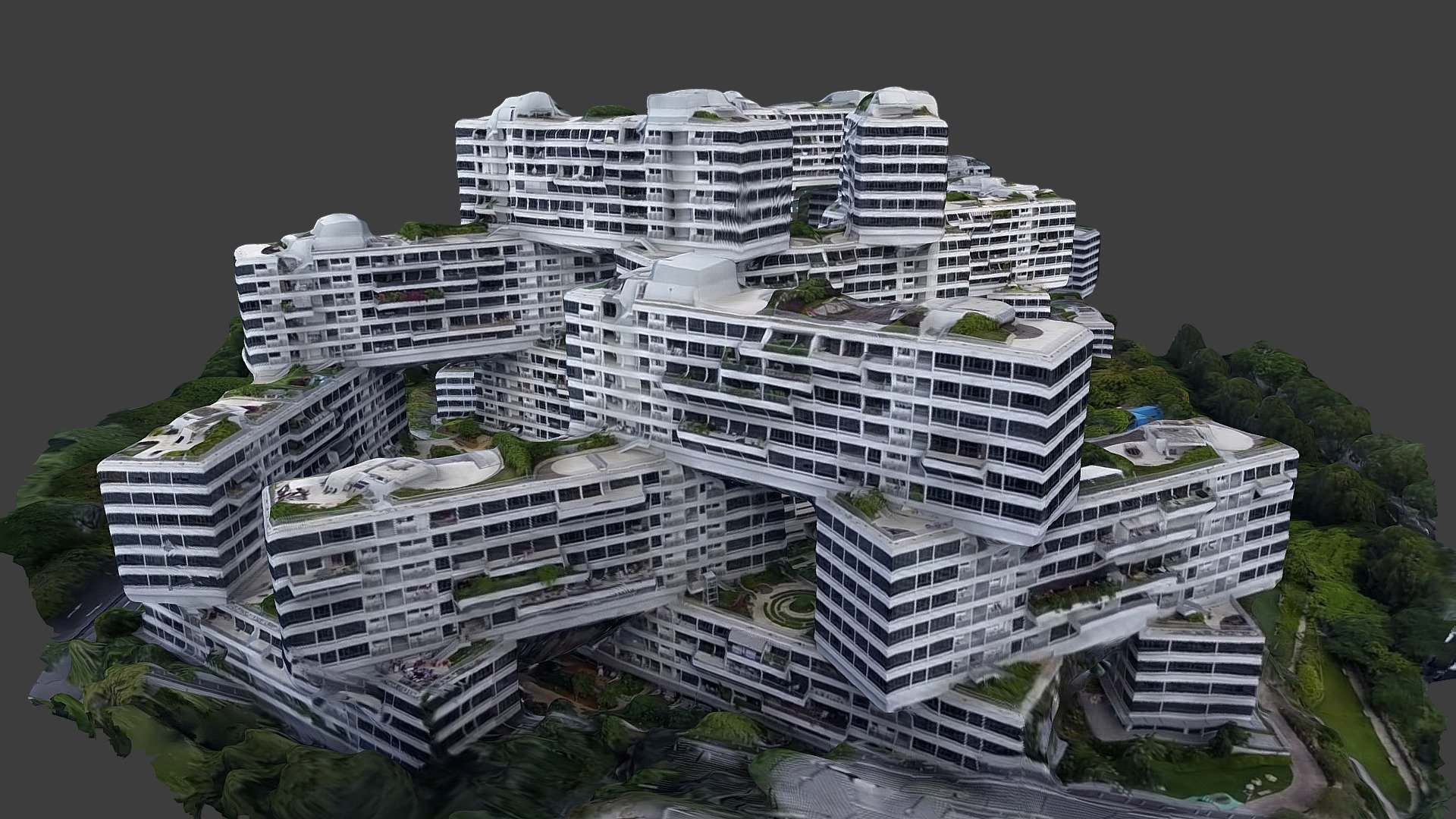 The Interlace, Singapore | Drone 3D Scan - Download Free 3D model by ...