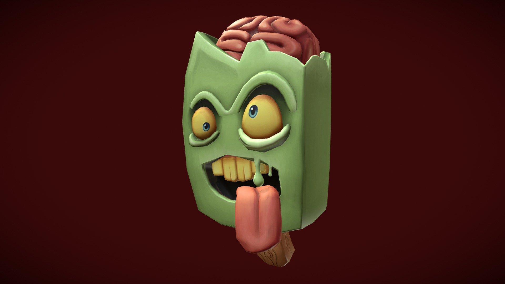 Zombie Popsicle - 3D model by Tamaradrawings (@TamaraVerbeek) [a479b44 ...