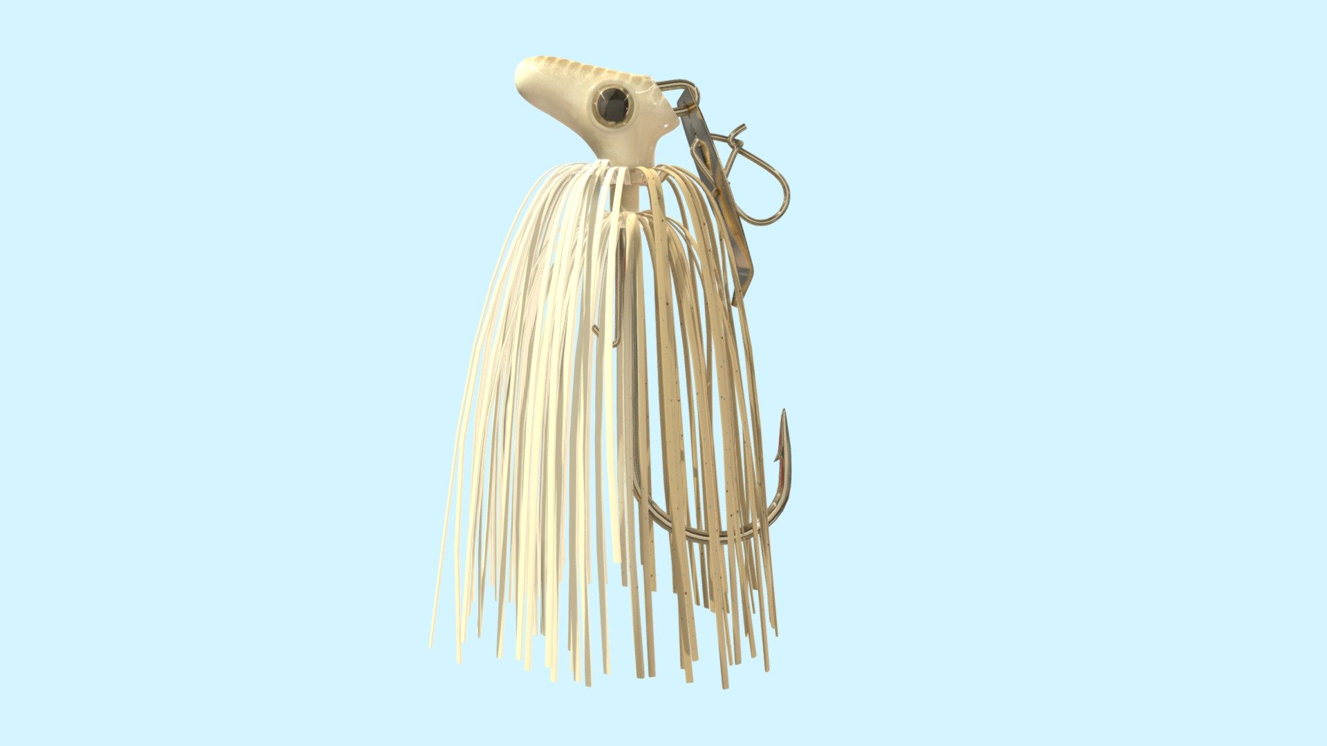 Fishing Spinner bait - Pearl Long Head - Buy Royalty Free 3D model by ...