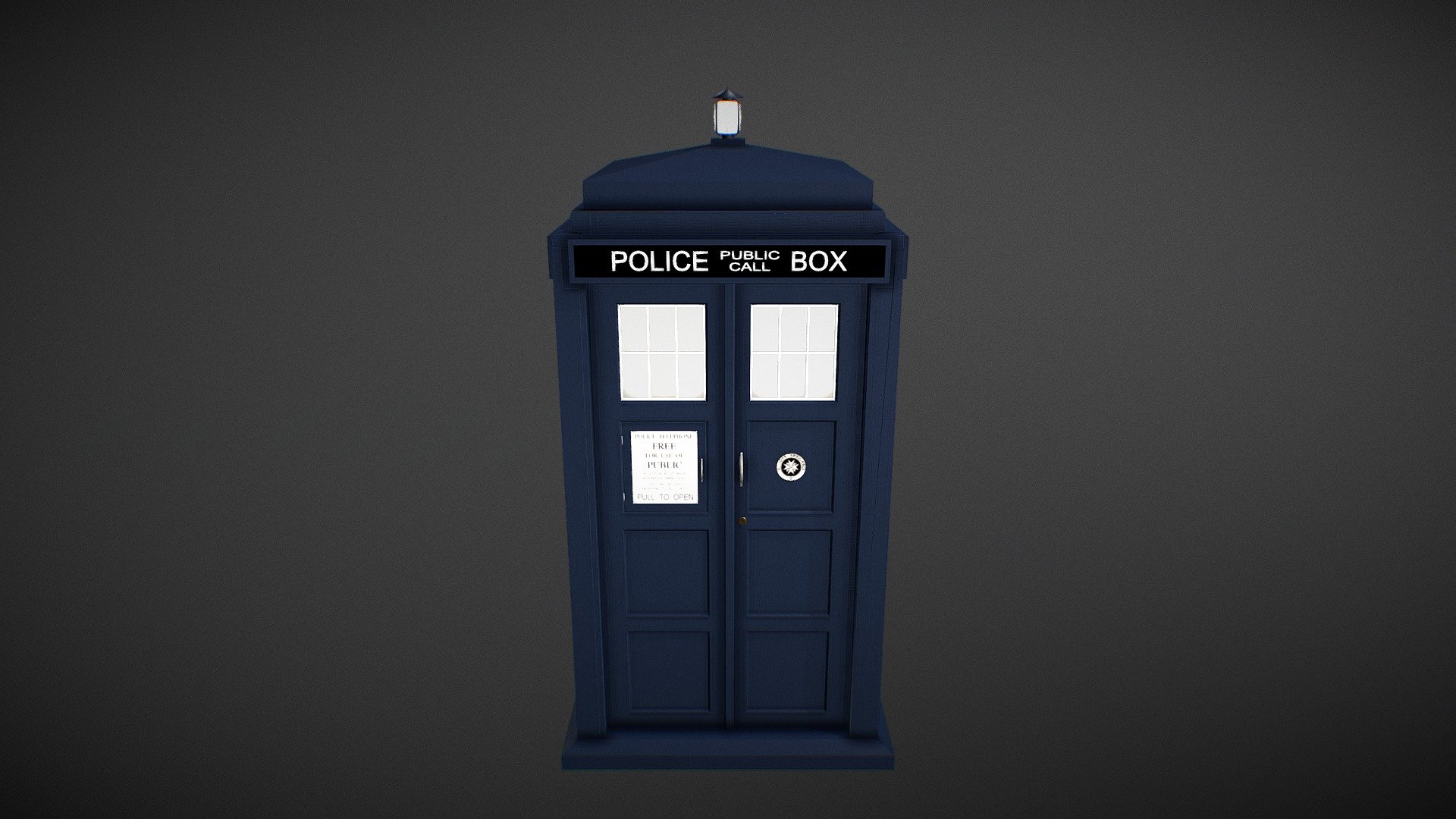 TARDIS Version Two - 3D model by gazraven [a47c095] - Sketchfab
