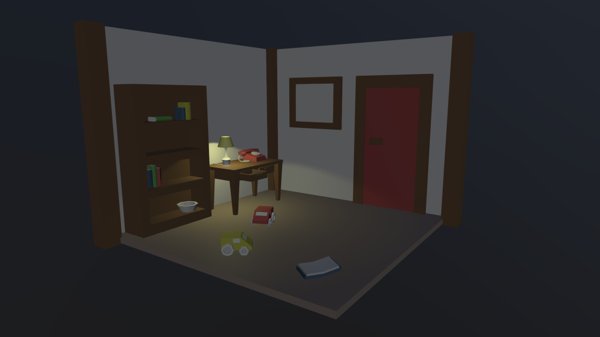 Low Poly Room - 3D model by IreneDijkema [a4810d7] - Sketchfab