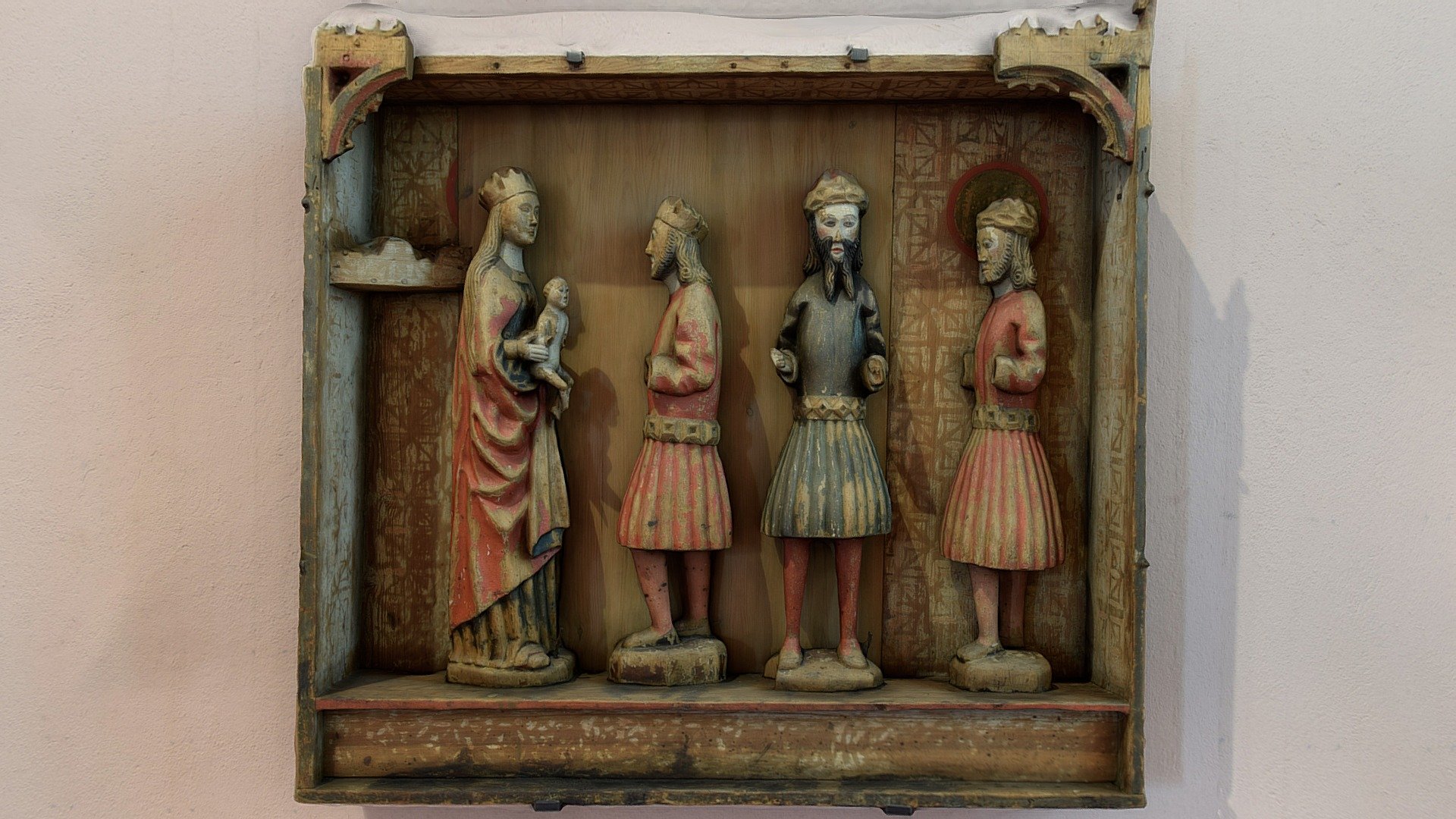Wooden reredos from Halikko church, Finland - Download Free 3D model by ...