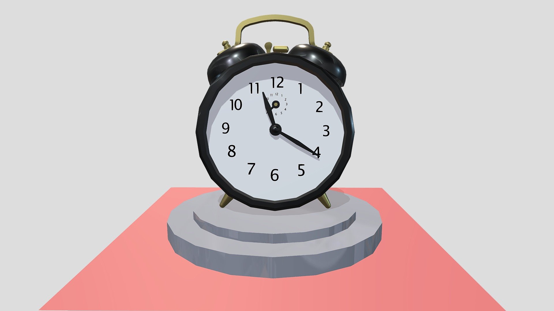 alarm clock - 3D model by Chong Siew Zhen (@aikou030626) [a48919c ...