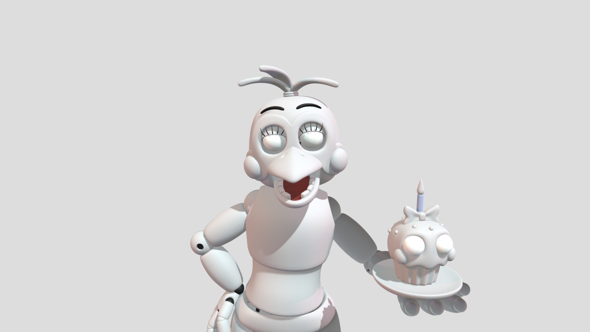 Toy Chica by rustyreddo - Download Free 3D model by Broken down ...