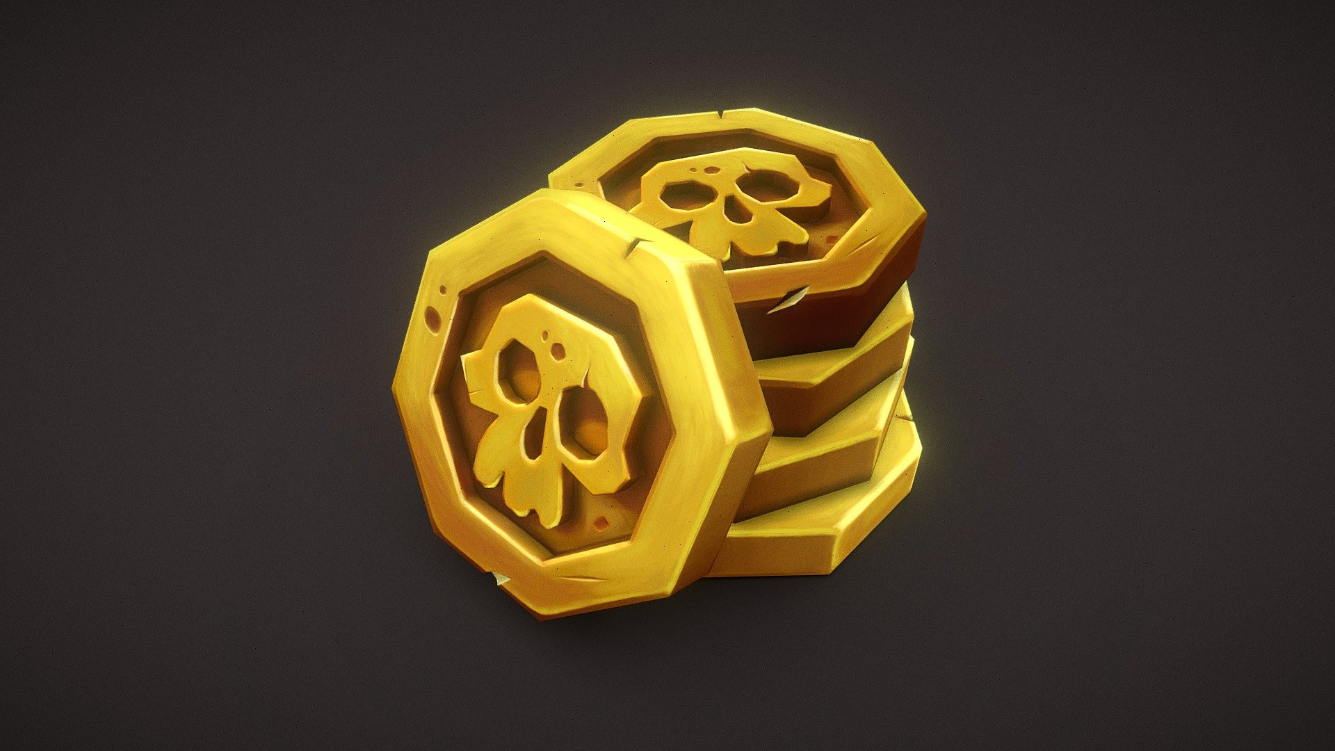 Pirate Coins - 3D model by Dantir [a48a57e] - Sketchfab