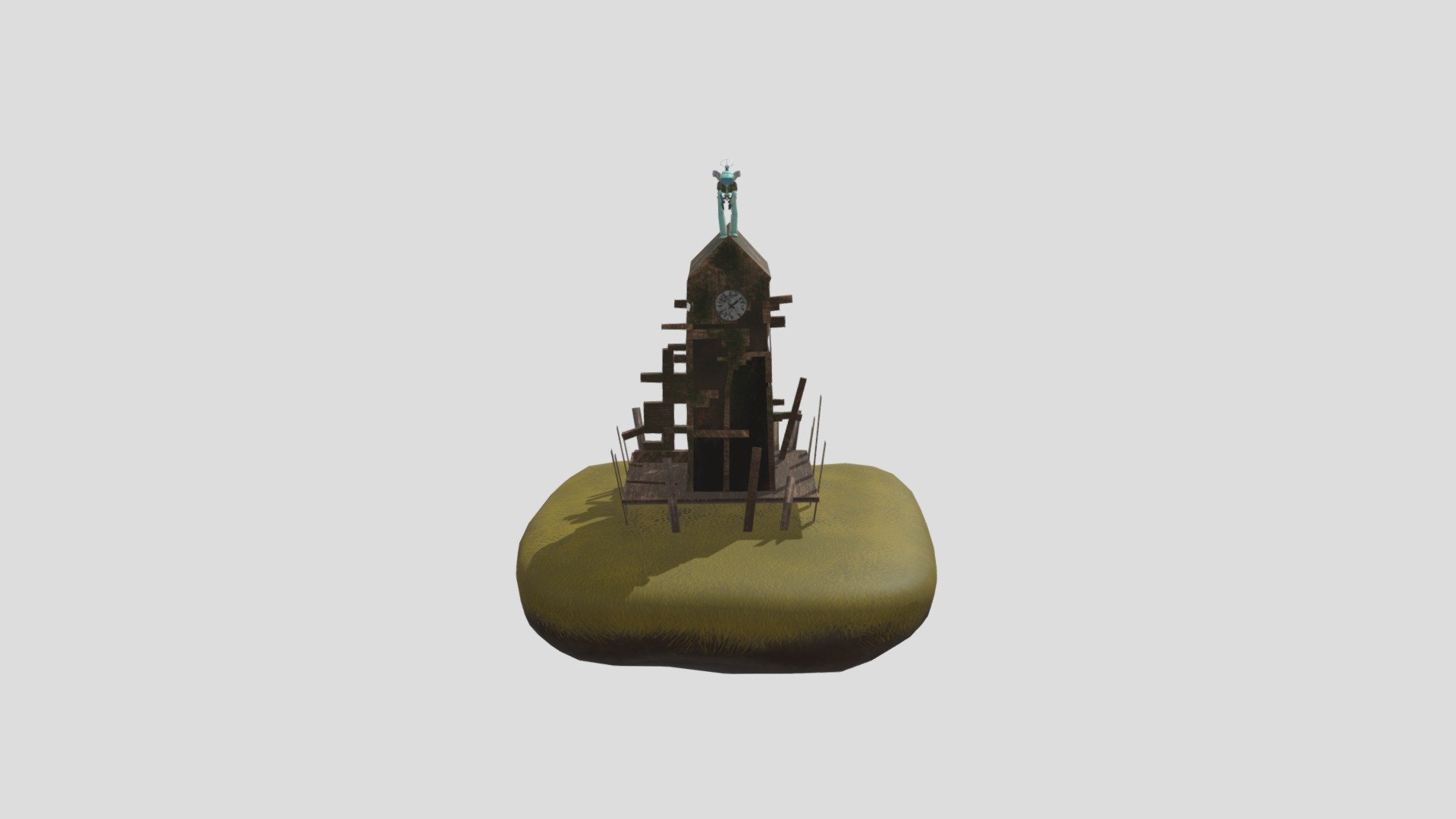 Recreate a movie scene - FLCL: HYBRID RAINBOW - 3D model by Louis ...