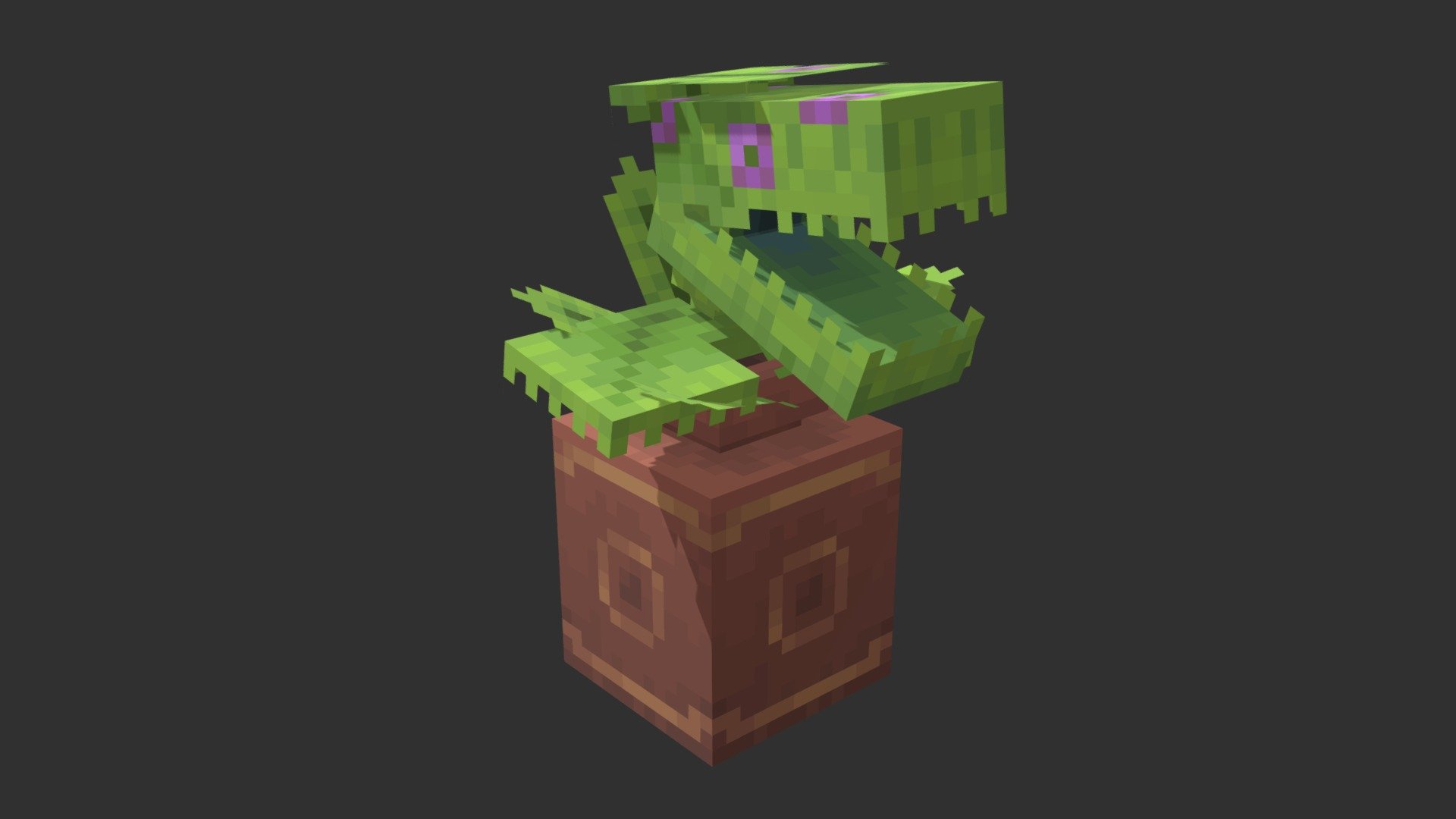 Piranha Plant Pot Trap (Minecraft Mob) - 3D model by Bdog (@barkangel ...