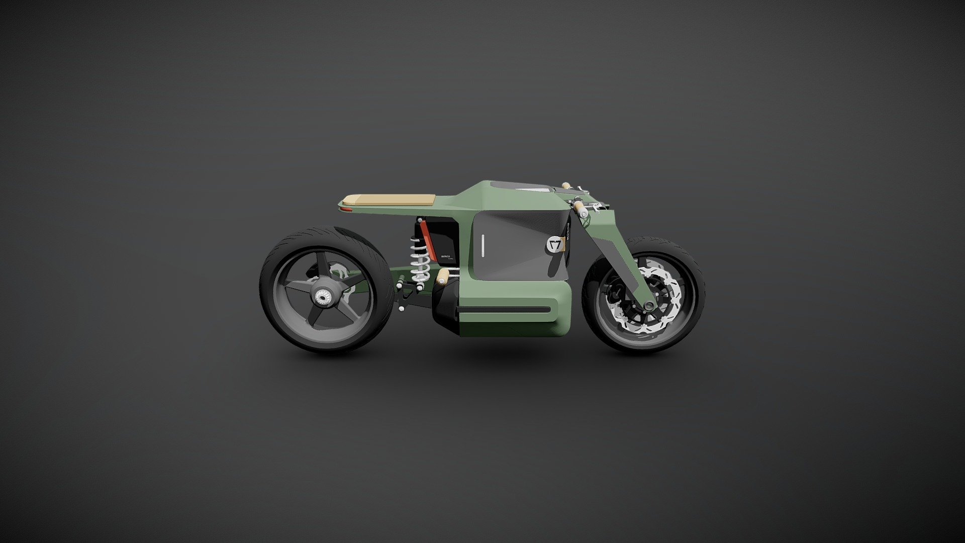 Futuristic Electric Motorcycle - 3D model by Prazuci Motor Works ...
