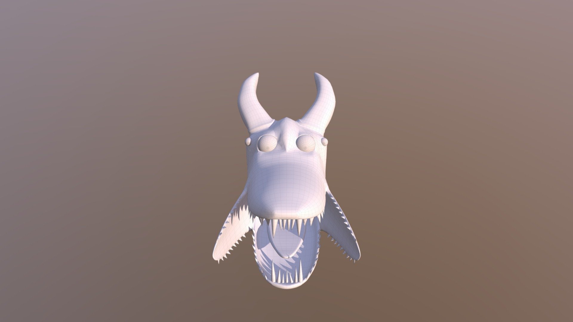 Monster Head - 3D model by Samuel Klaers (@samuelklaers) [a48c077 ...