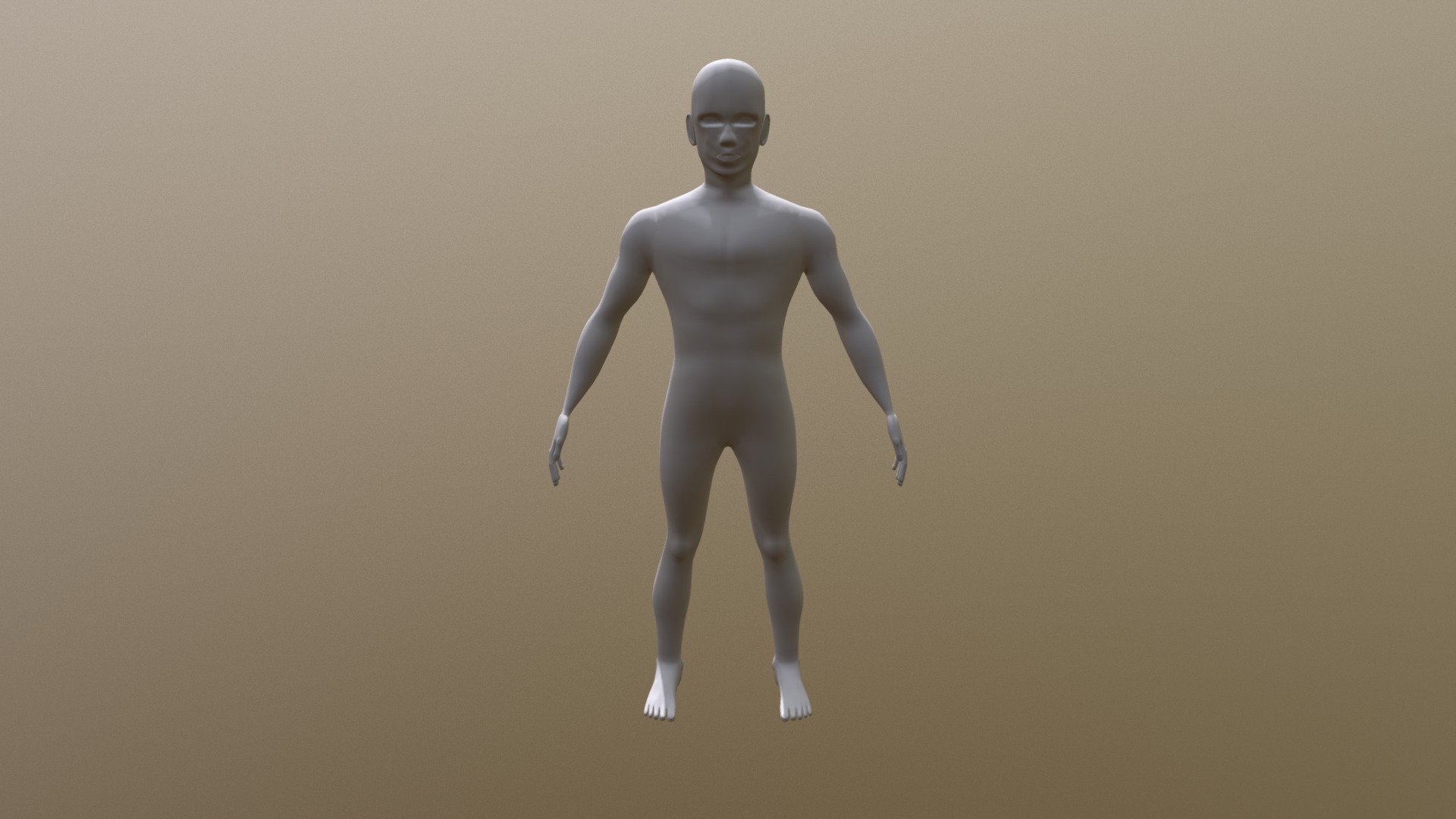 Generic Human Male (w/ MeshSmooth) - 3D model by Malcolm Ferguson ...