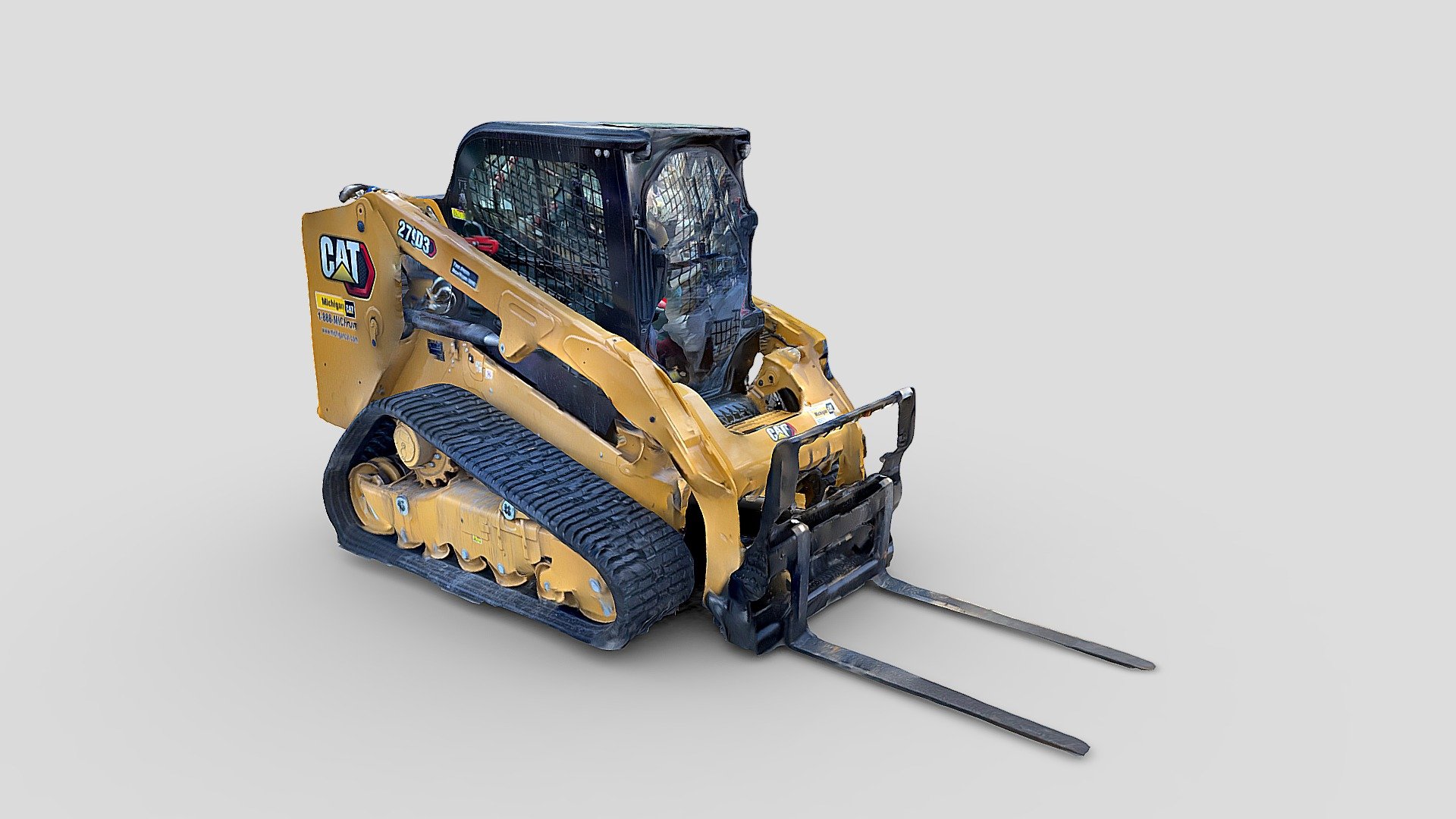 Day 80: Cat 279D3 Compact Track Loader - Download Free 3D model by ...