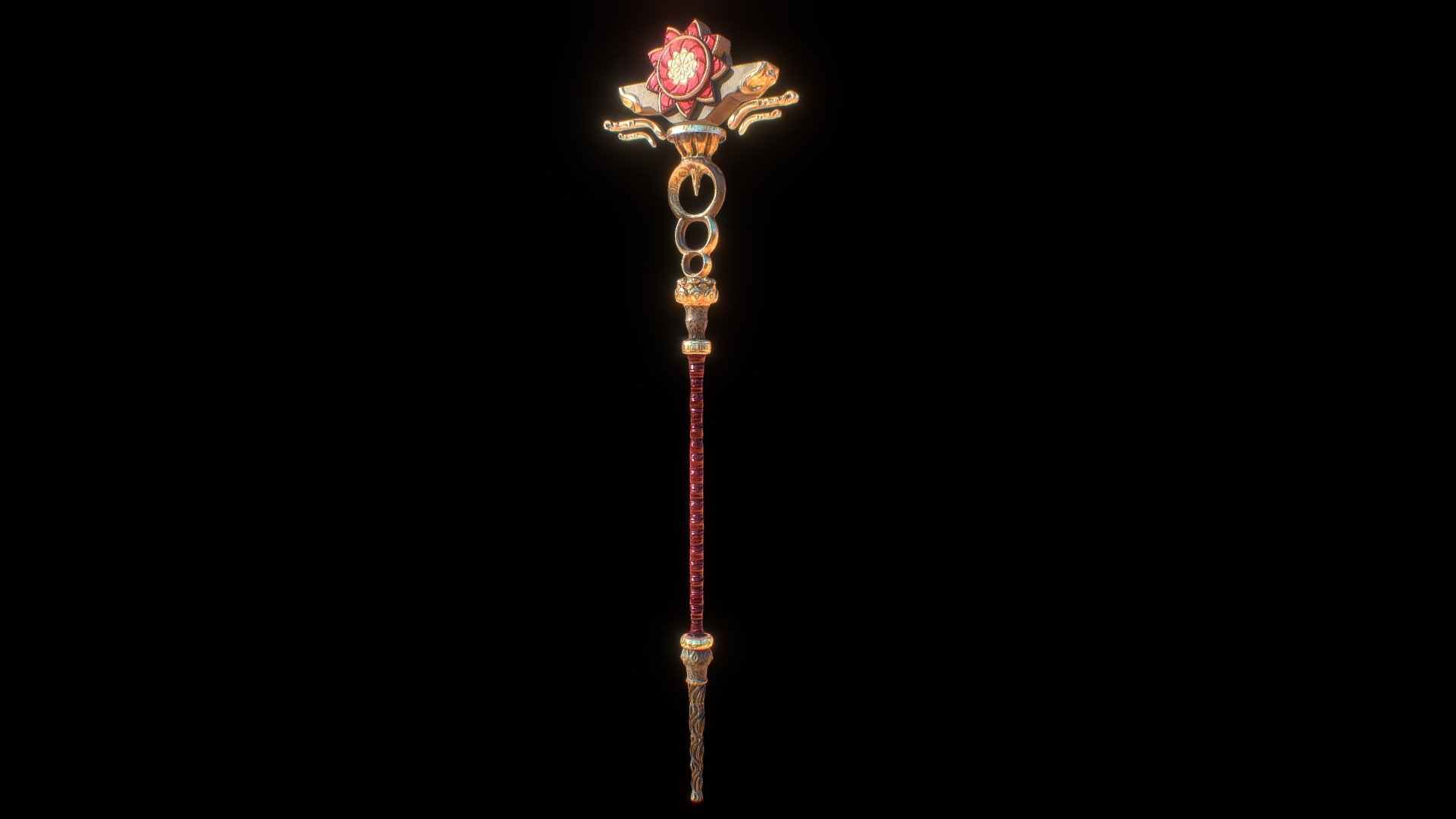 Eternal Flame - Staff - 3D model by mad_cactus_soda [a496224] - Sketchfab
