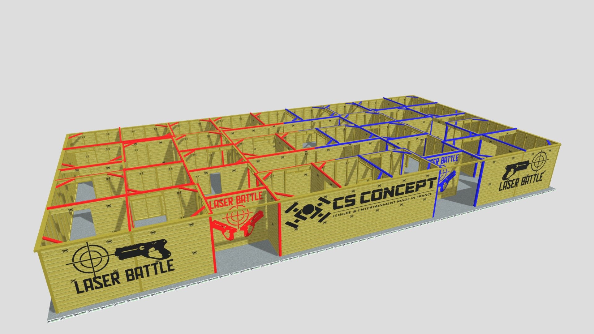 LASER-BATTLE-216 - 3D model by CSCONCEPT [a49850d] - Sketchfab