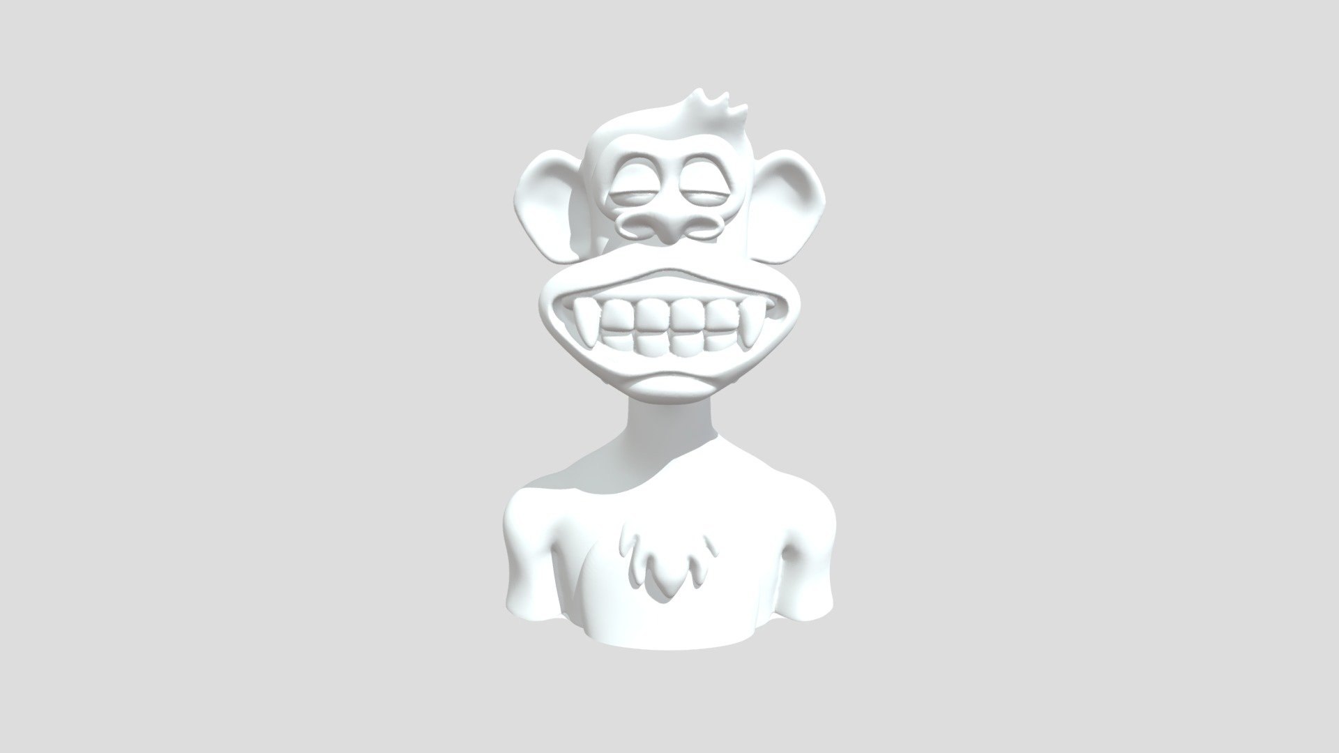 Bored Ape Bust 003 - 3D model by osvaldofilho3d [a49883b] - Sketchfab