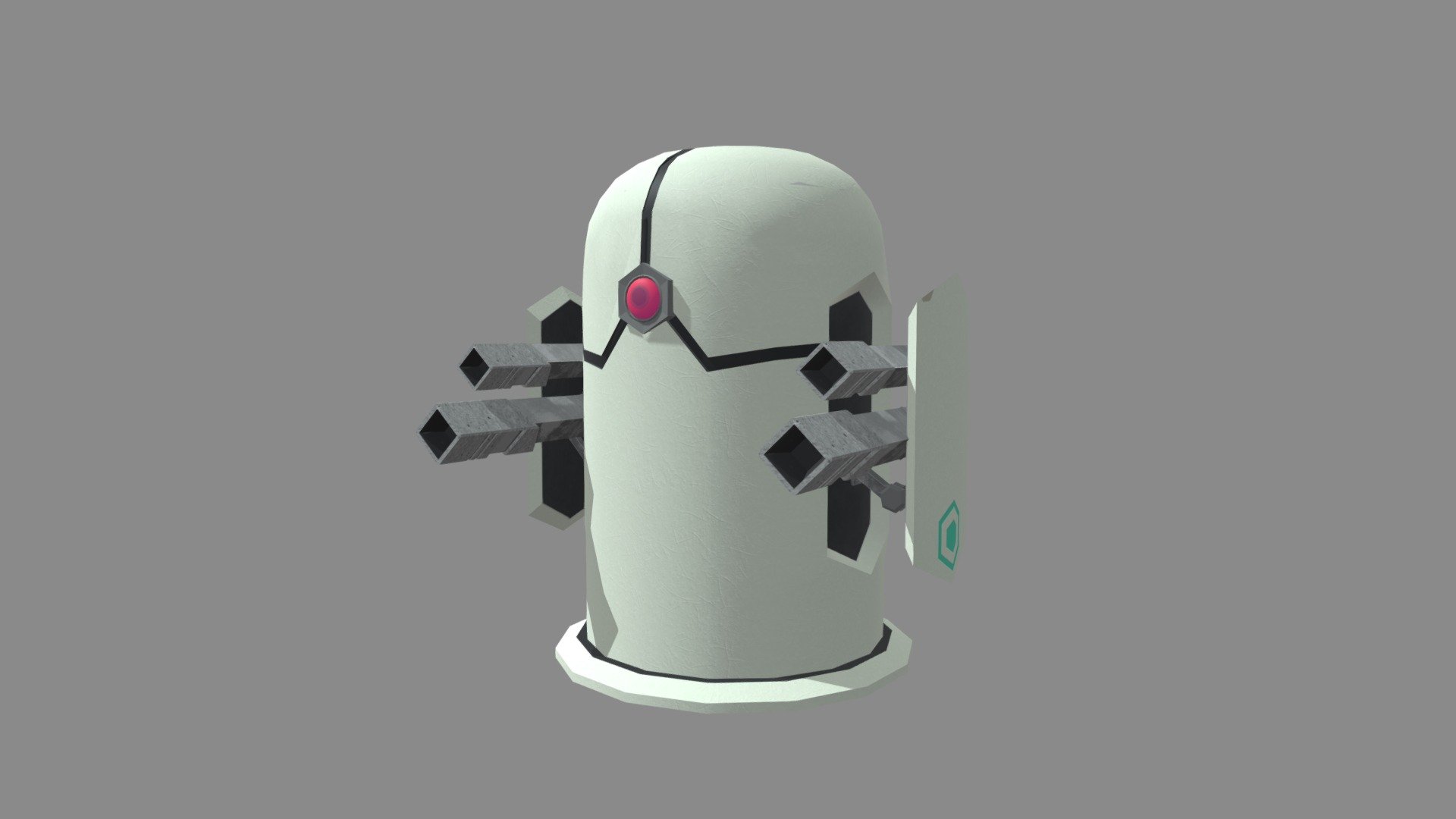 robot turret - 3D model by n0stardust (@noortjeschuur) [a499f90 ...