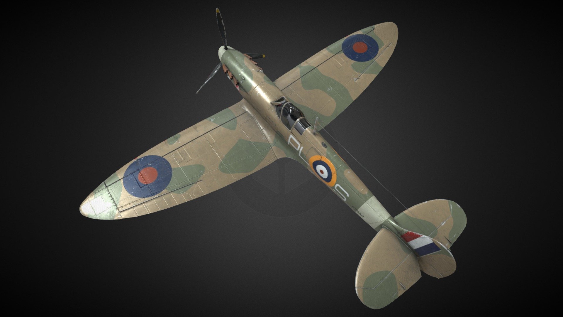 Supermarine Spitfire Mk.IIa - Download Free 3D model by barking_dogo ...