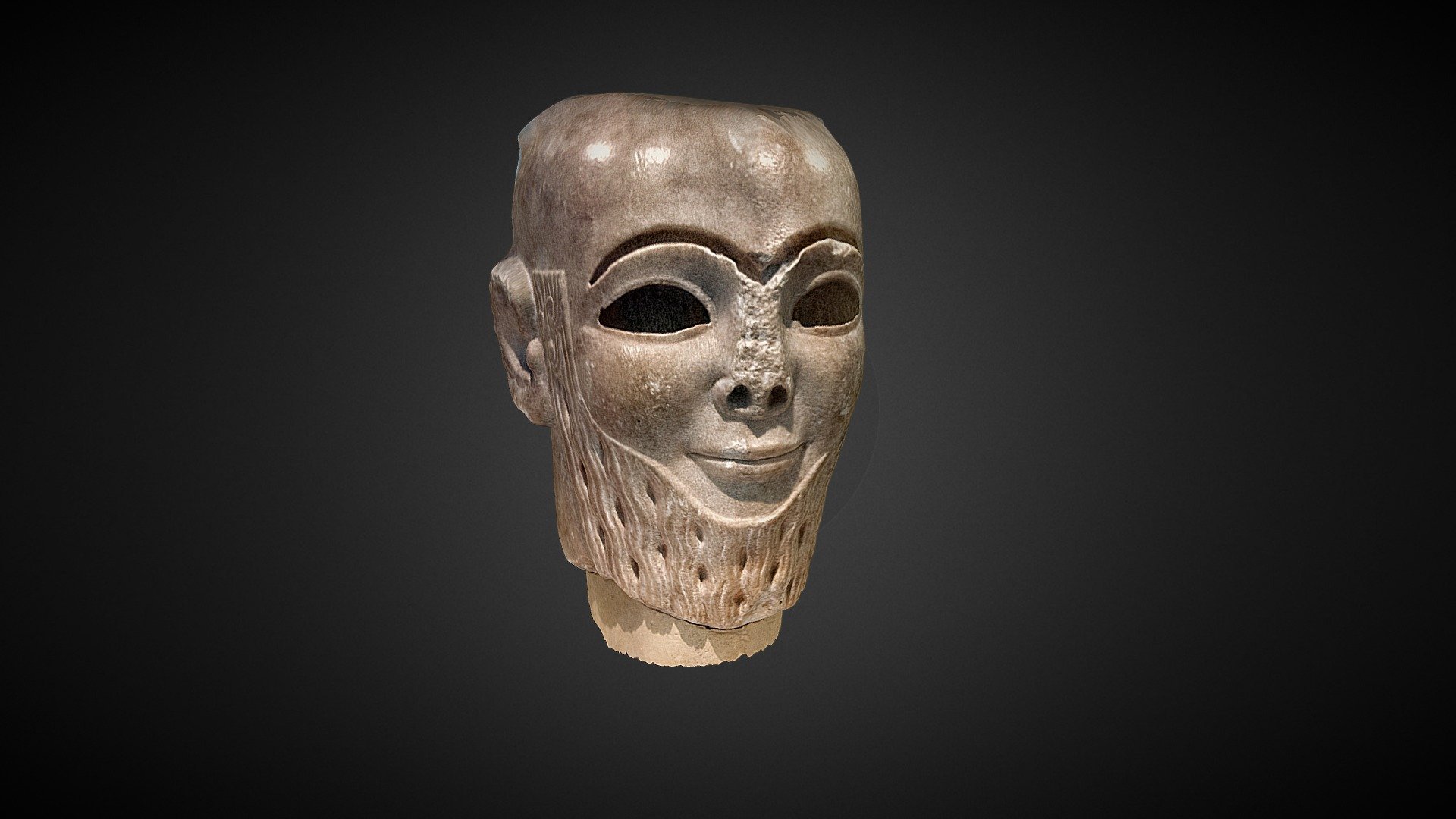 Sumerian Head - 3D model by Moshe Caine (@moshecaine) [a49c6a3] - Sketchfab