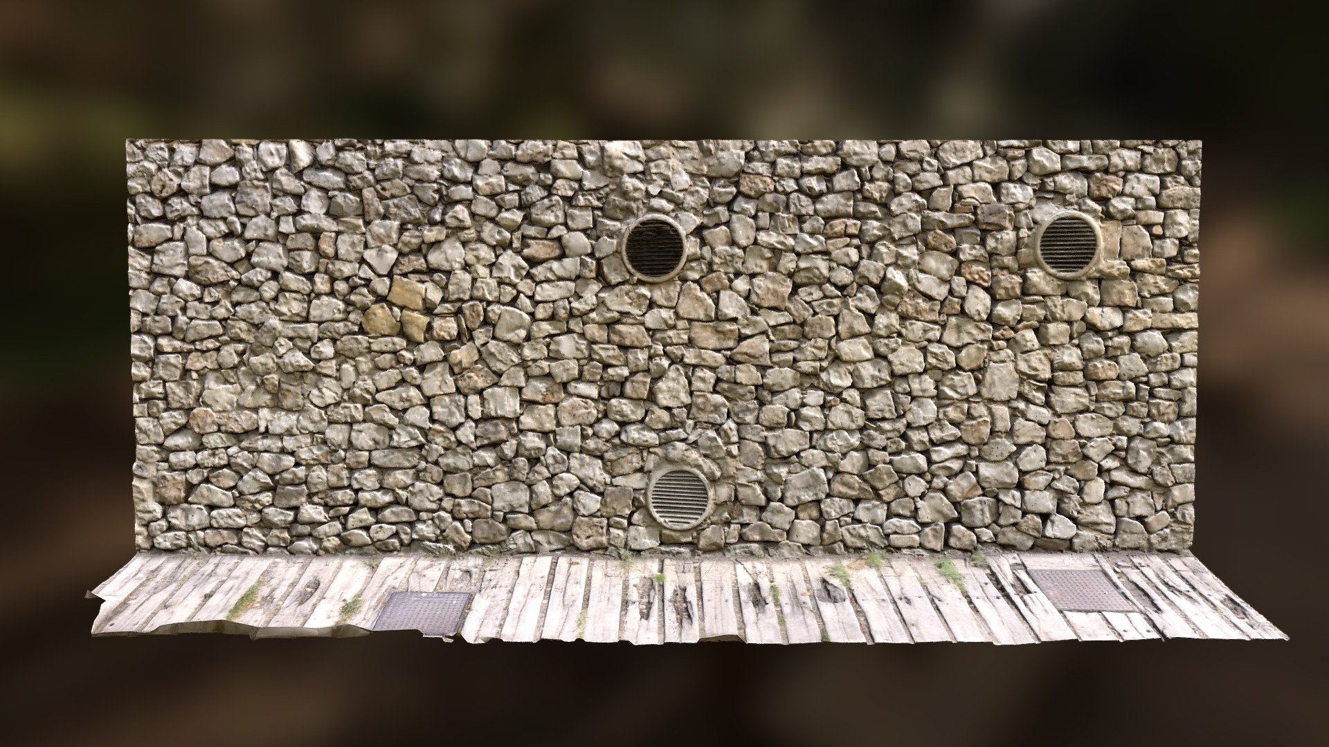 Park Rocks Wall - Download Free 3D model by andrea.notarstefano ...