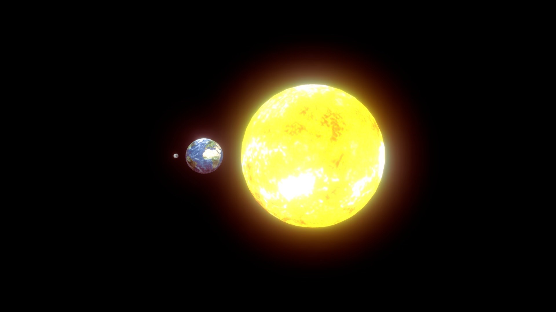 PS1 style low poly Sun, Earth and Moon bundle - Download Free 3D model ...