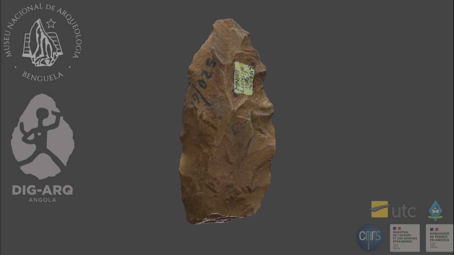 Core-axe, Lunda-Norte, Angola - 3D model by Museu Nacional de Arqueologia de Benguela - DigArq ...