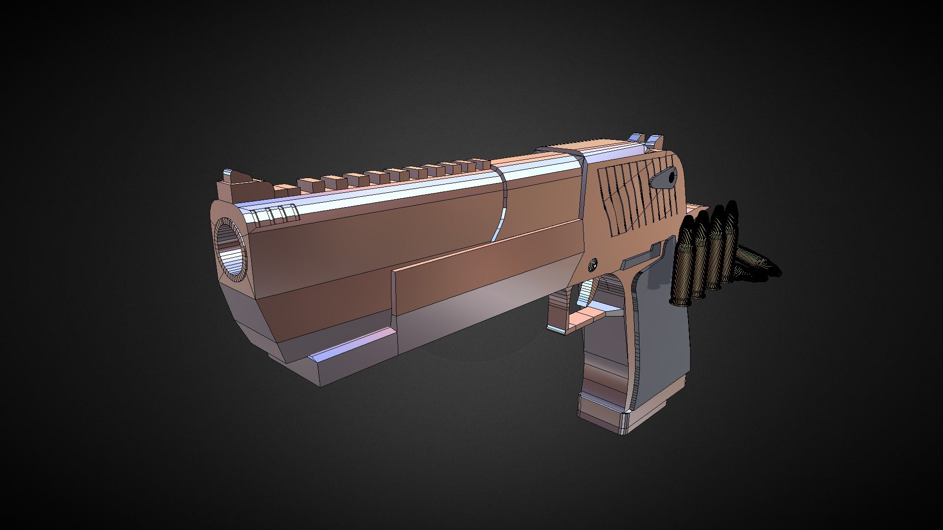 DEAGLE Low Poly - Download Free 3D model by Aero 3D (@Aero_3D) [a4a526d ...
