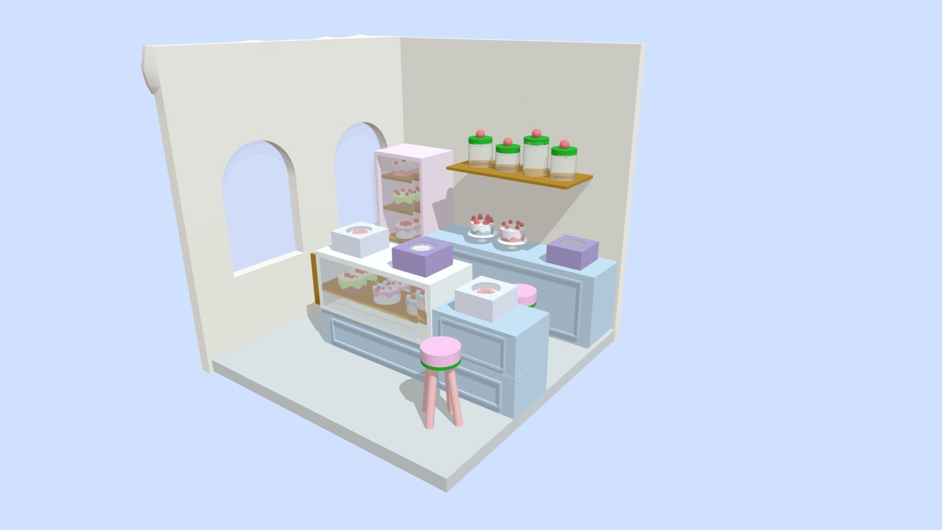 Cake shop By Kittitat - 3D model by ICTM3_2023 [a4a58c7] - Sketchfab