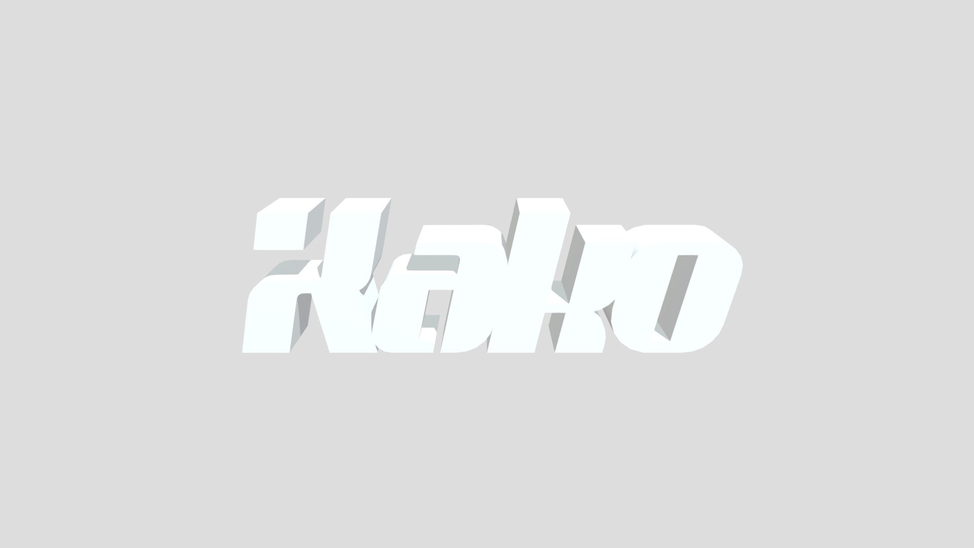 Kako Logo - Download Free 3D model by RamenRamon [a4a5e1e] - Sketchfab