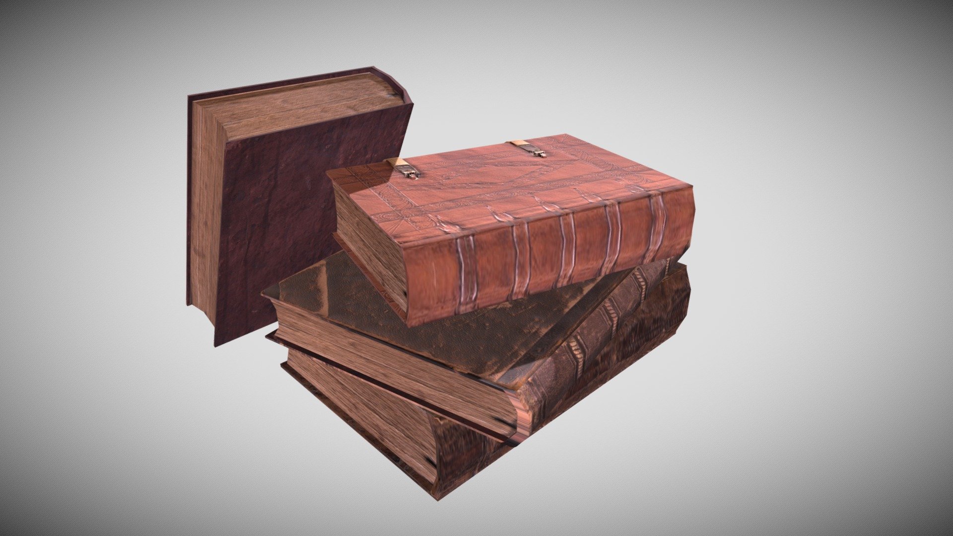 Old books - Download Free 3D model by Arkikon (@ragnar) [a4a73aa ...
